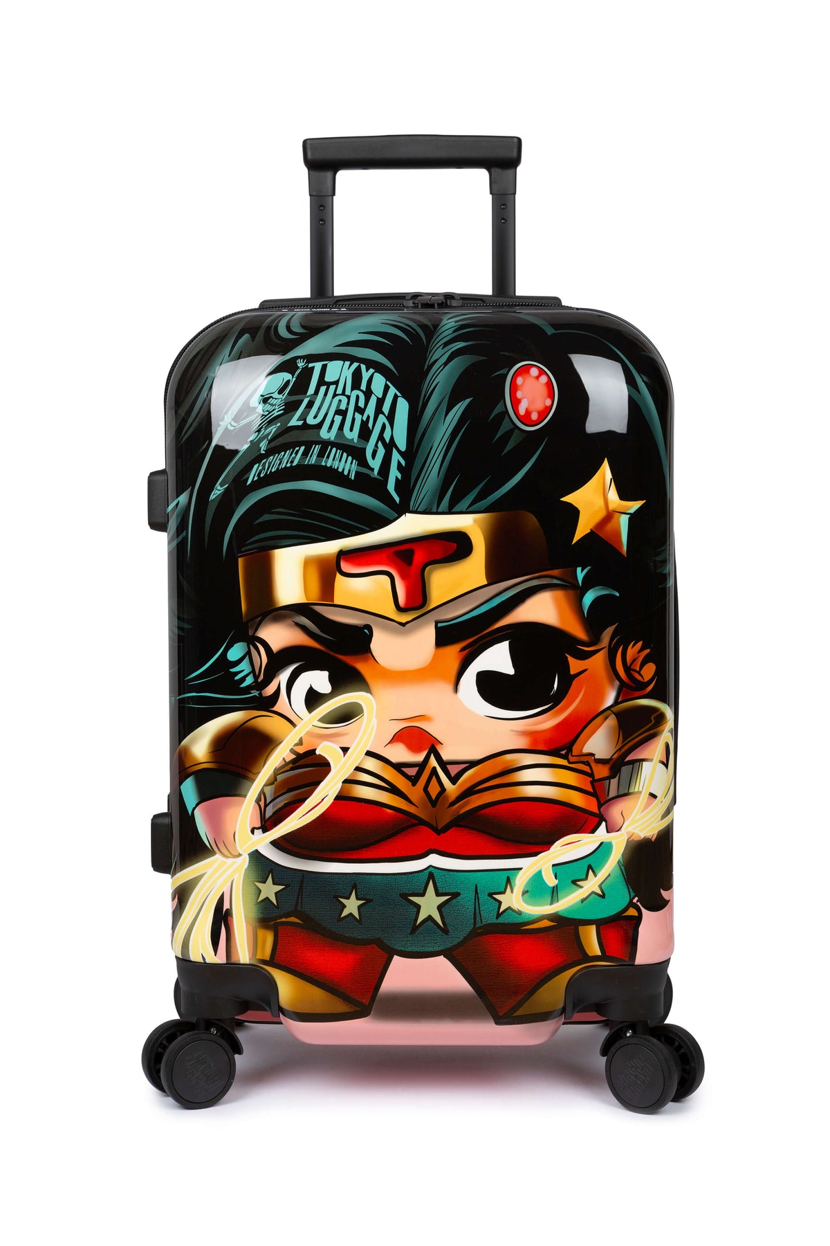 Wonder Girl Cabin Suitcase – USB & Spinner Wheels Luggage – TOKYOTO LUGGAGE